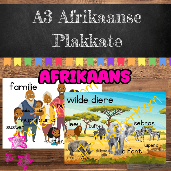 Afrikaans A3 Posters Collection - The Teacher Mom