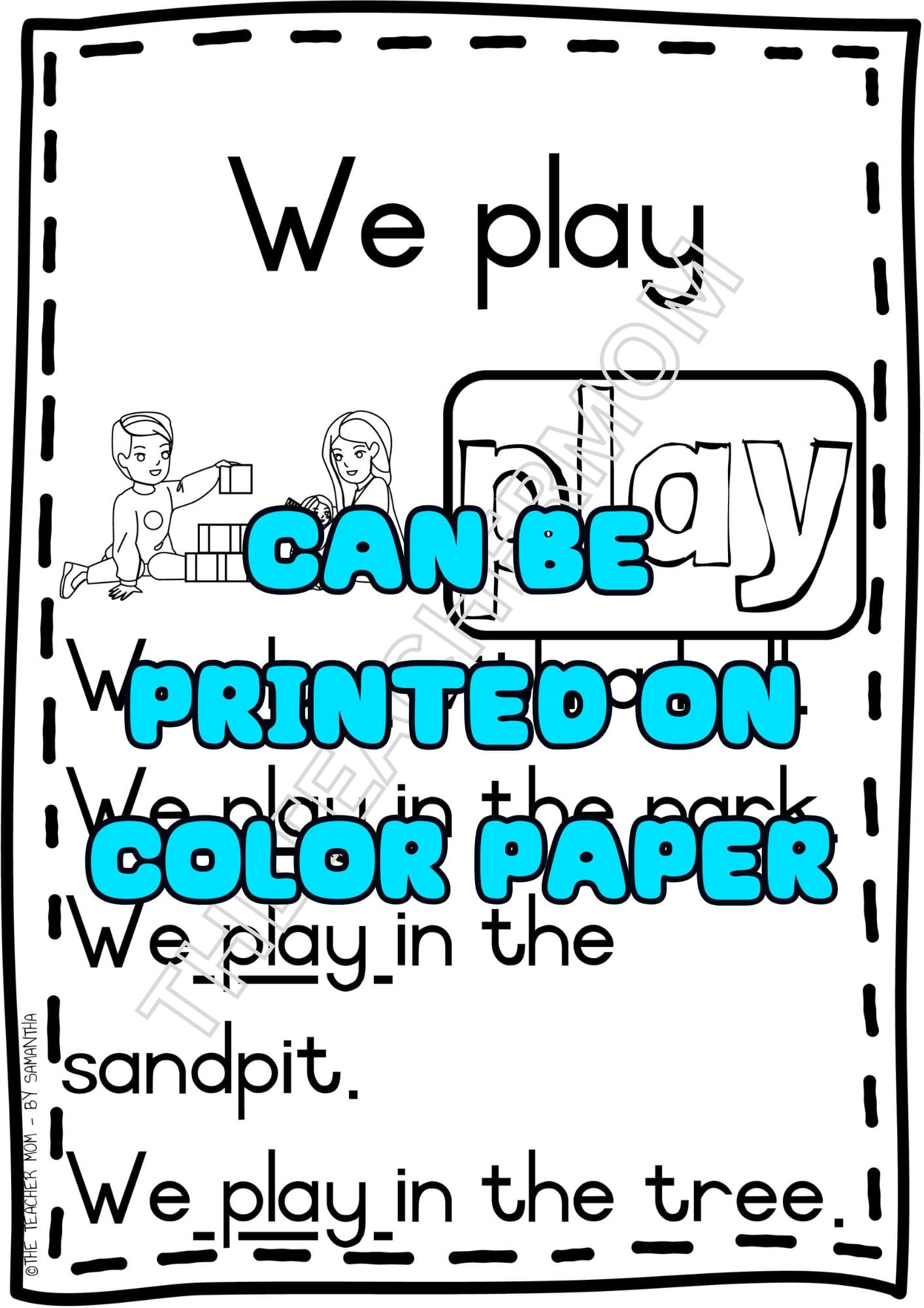 vowel digraph short sentence poem book - The Teacher Mom